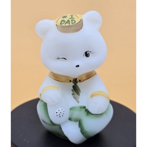 Fenton | Art | Fenton Dad Golf Bear Hand Painted Exclusive For Showcase ...